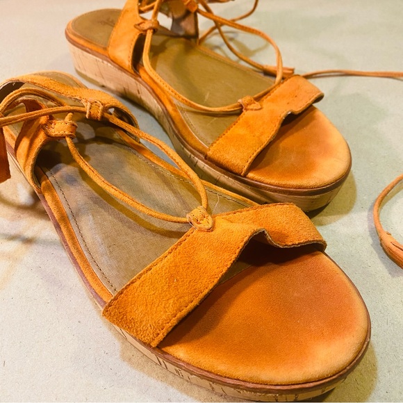 Frye | Shoes | Frye Ruth Gladiator Orange Platform Sandals Size 8 Boho ...